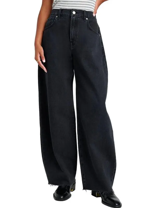 Splendid Carson Barrel Leg Jean In Rinse - Black