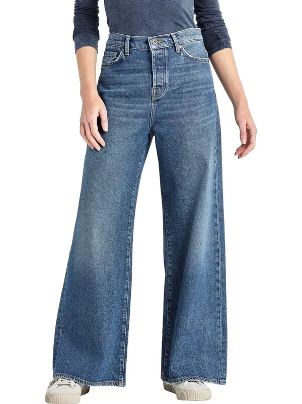 Splendid Palazzo Jeans - Explorer Med Wash