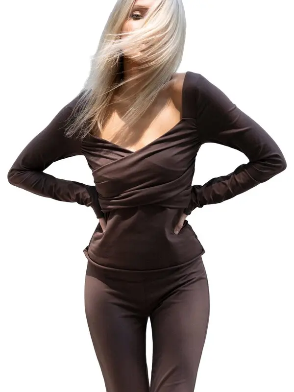Splendid Stretch Nylon Lyr Twist Front Top - Coconut