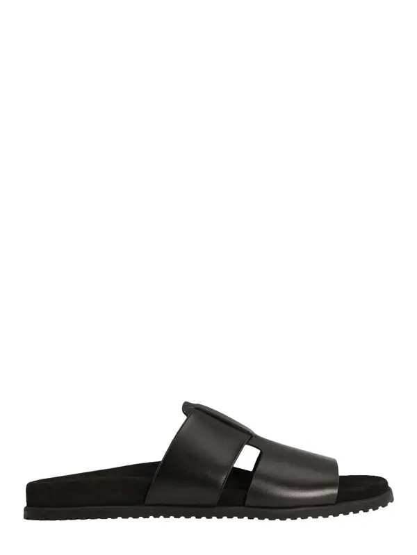 Dolce & Gabbana Dg Calfskin Sandal - Black
