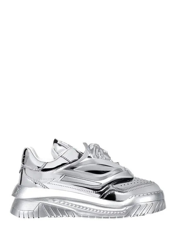 Versace Odissea Caged Medusa Sneaker - Silver