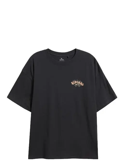 Rip Curl Half Moon Bay Graphic T-shirt - Washed Black