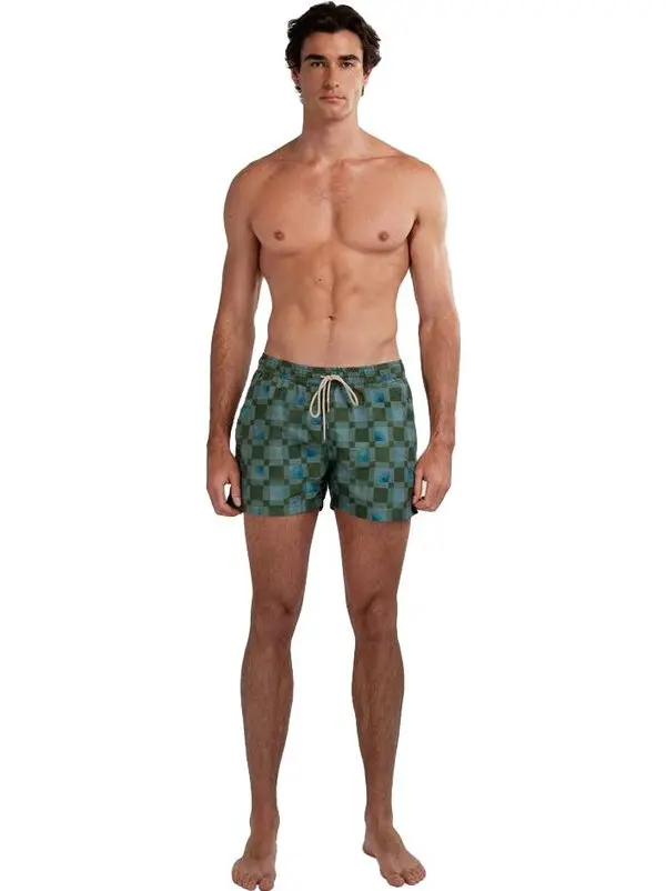 GOODPARK Boardwalk Trunk With Printed Design - Sea Tile