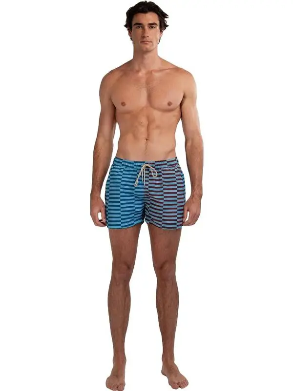 GOODPARK Boardwalk Trunk With Printed Design - Split Stripe