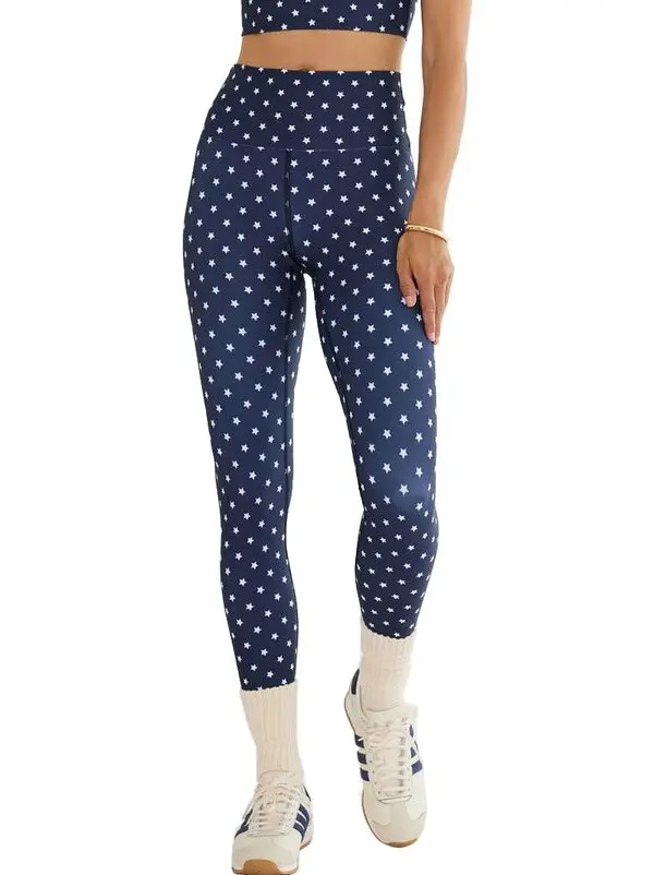 Beach Riot Piper Star Print High Waist Performance Leggings - Twilight Stars