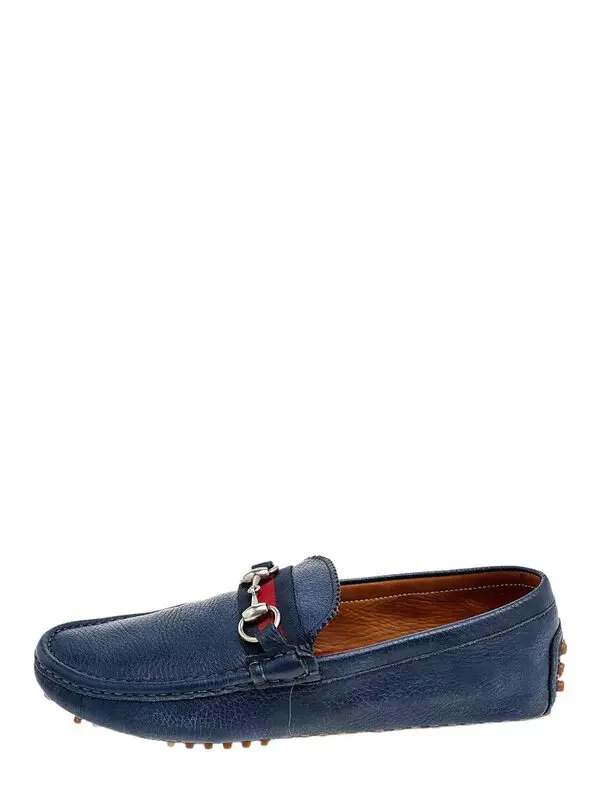 Gucci Web Horsebit Loafers - Blue
