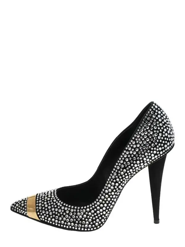 GIUSEPPE ZANOTTI Ester Crystal Embellished Pumps - Black