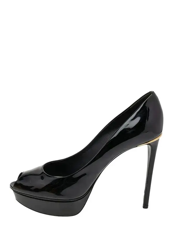 LOUIS VUITTON Eyeline Peep-toe Pumps - Black