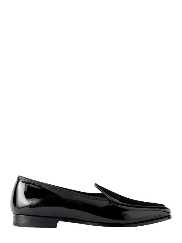 MORJAS The Belgian Patent-leather Loafers - Black
