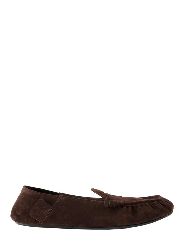 Acne Studios Bojan Suede Loafers - Brown