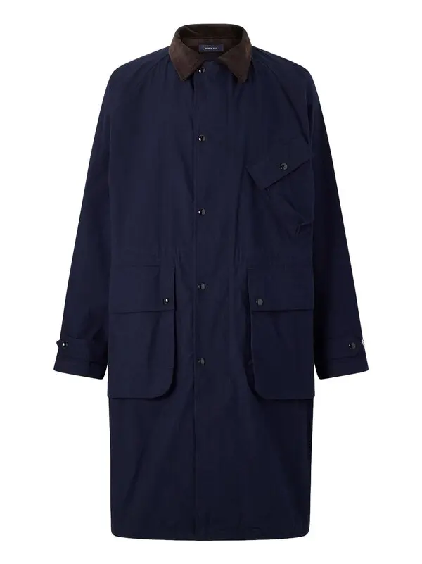 DRAKE'S Ripstop Cotton Jacket - Blue
