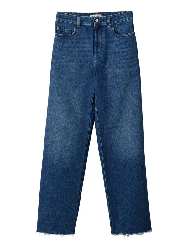 Miu Miu Five-pocket Denim Jeans - Navy