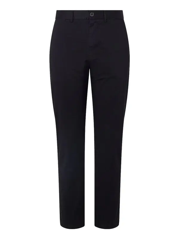 Onia Straight-leg Cotton-blend Trousers - Black