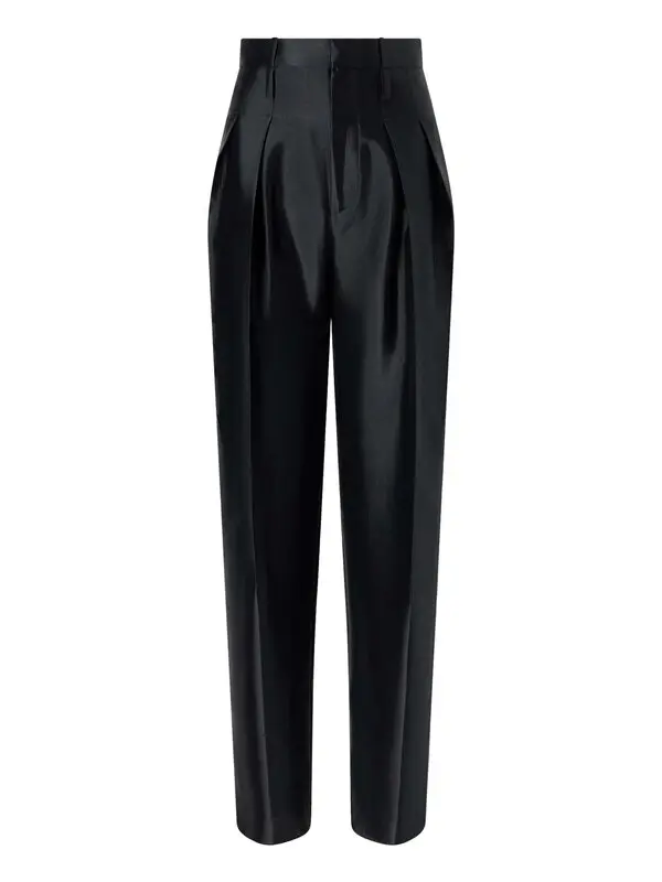 Bottega Veneta Twill Straight-leg Pants - Black