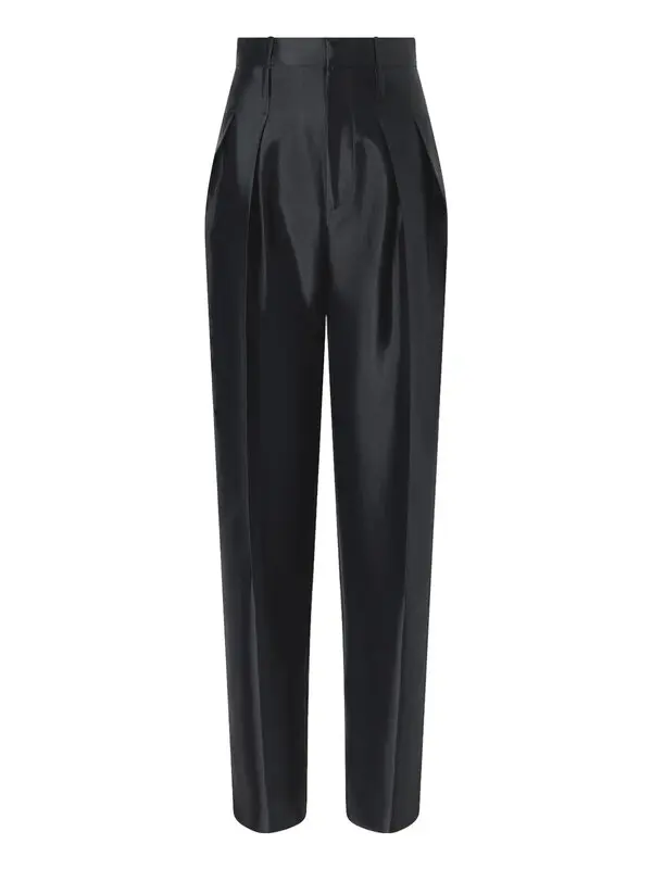 Bottega Veneta Twill Straight-leg Pants - Black