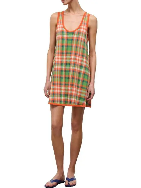 Staud Piazza Sleeveless Minidress - Villa Plaid