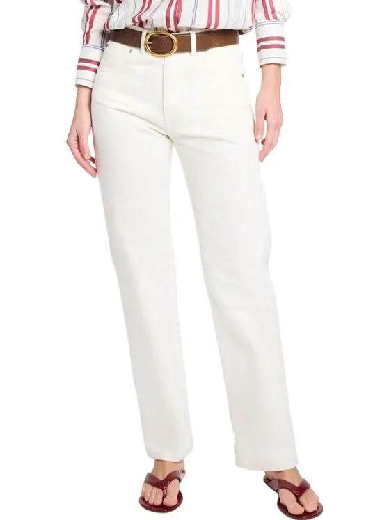 TWP Kent St. Straight Leg Jeans - Off White