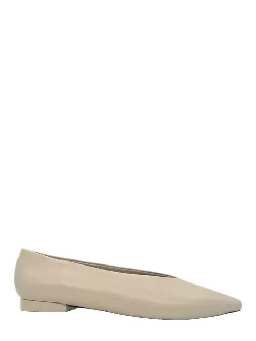 AMIE RAFA Riley Leather Ballet Flats - Bone