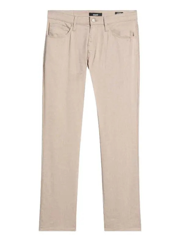 MAVI Marcus Slim Straight Leg Pants - Coffee Linen