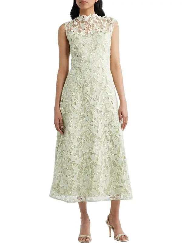 ELLIATT Eris Lace Midi Dress - Green