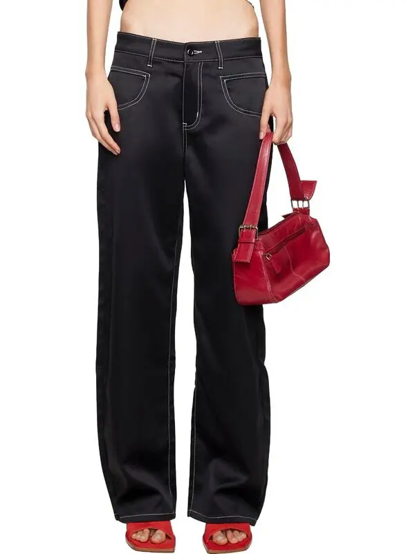 Lioness Serenity Straight Leg Pants - Noir