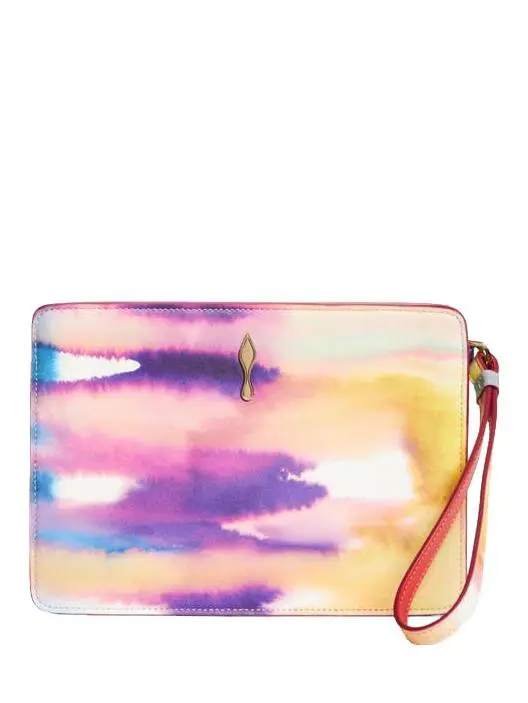CHRISTIAN LOUBOUTIN Small Bettina Wristlet - M023 Multi/gold