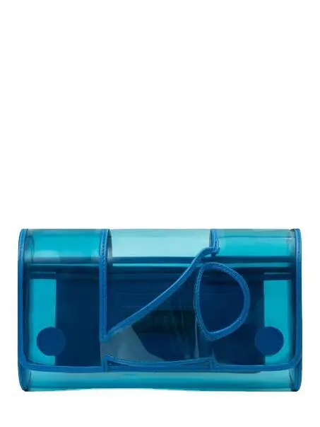 Perrin L'asymétrique Clutch Vinyl - Vinyl Azur