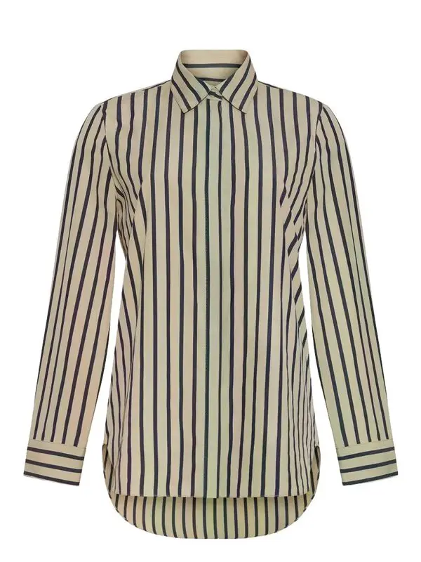 Adam Lippes Mathias Striped Shirt - Neutrals