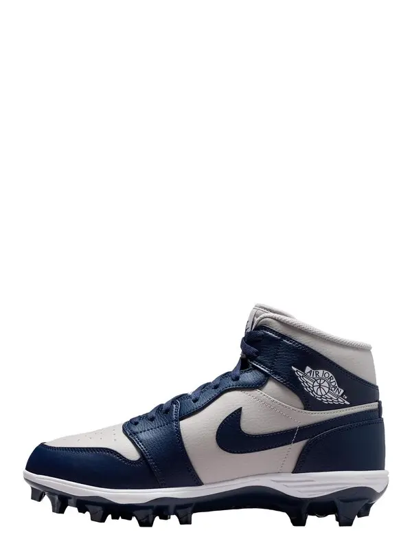 JORDAN 1 Mid Td Football Cleats - Grey