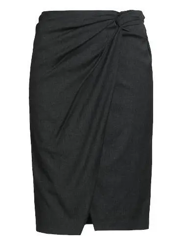 Pinko Midi Pencil Skirt In Wool Blend - Grey