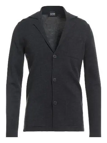 Alpha Studio Merino Wool Cardigan - Grey