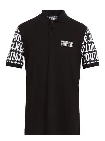 Versace Polo Shirt Size Cotton - Black