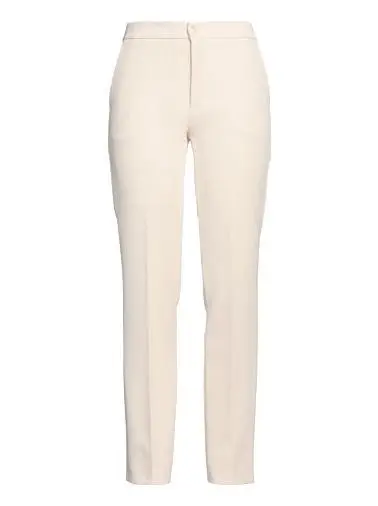 TWINSET Polyester And Elastane Tailored Trousers - White