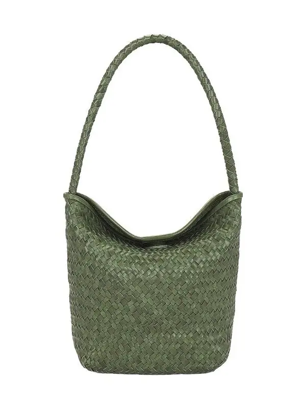 Madewell Handwoven Shoulder Bag - Golf Green