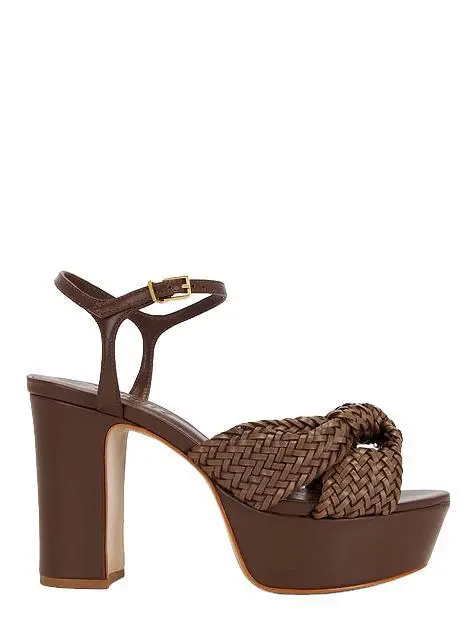Schutz Marbella Platform Sandal - Desert Brown
