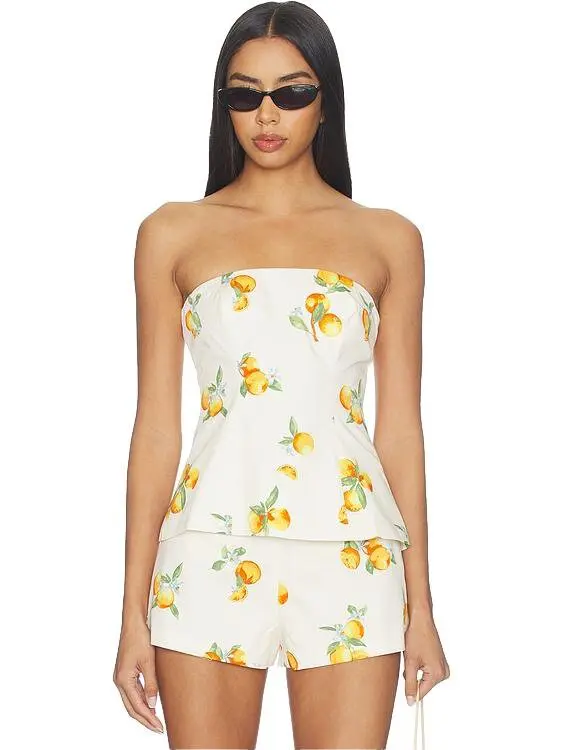 Majorelle Sansa Top - Orange Fruit Multi