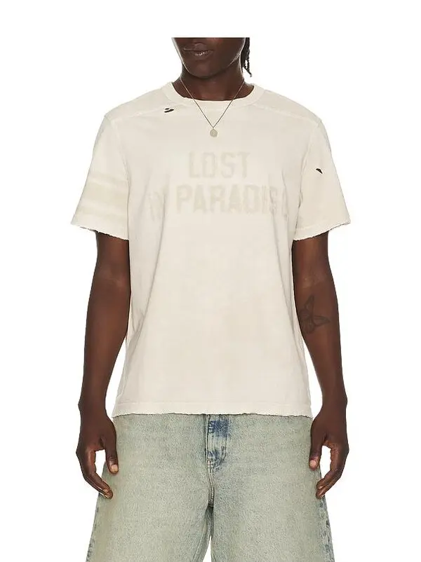 MISBHV Lost In Paradise T-shirt In Beige - Sand
