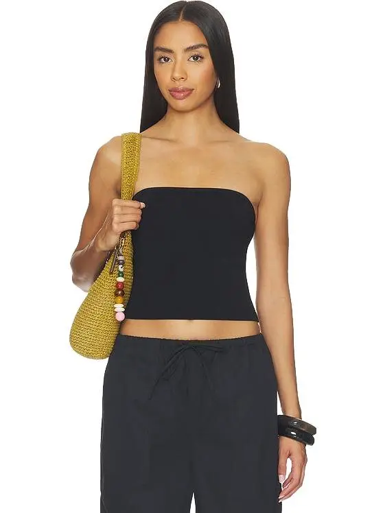 SKIMS Refined Knit Tube Top - Obsidian