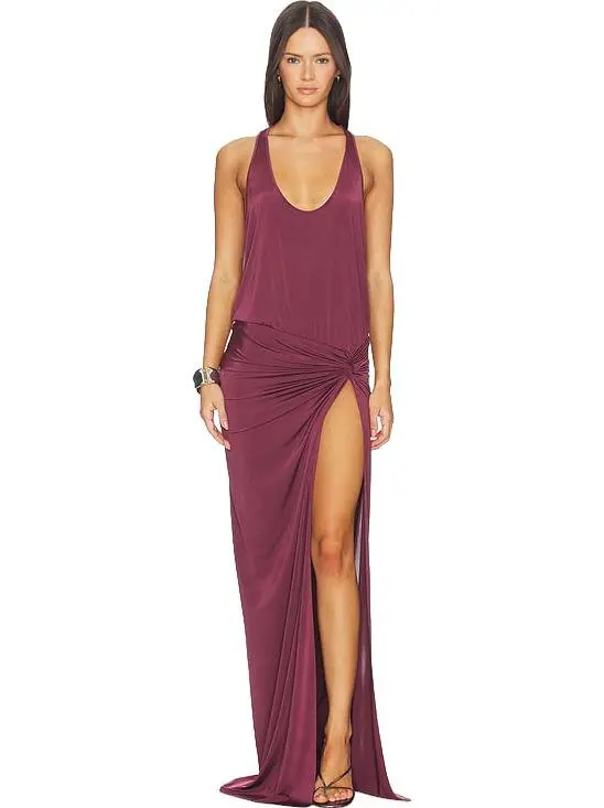 Andamane Juno Tank Maxi Dress - Rouge Noir