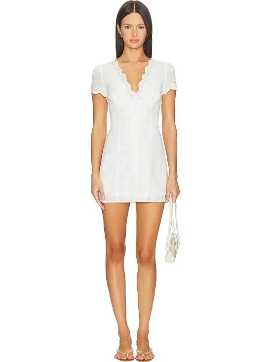 MORE TO COME Keegan Mini Dress - White