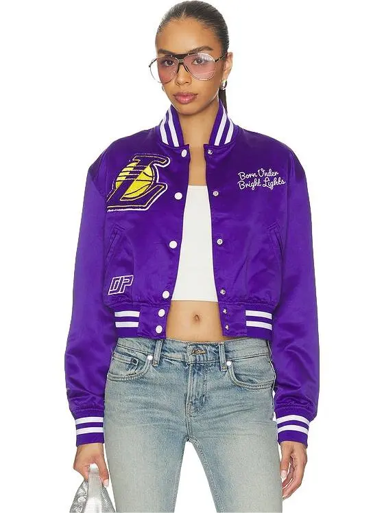 DANNIJOPRO The Bomber Jacket In Purple - La Lakers