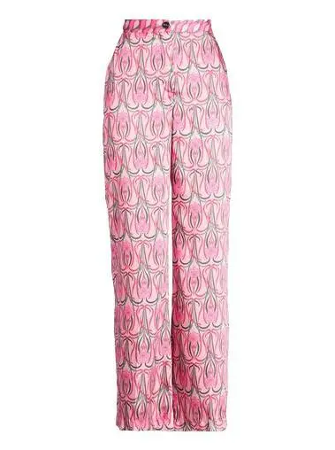 Liu Jo Floral Print Wide-leg Satin Trousers - Pink