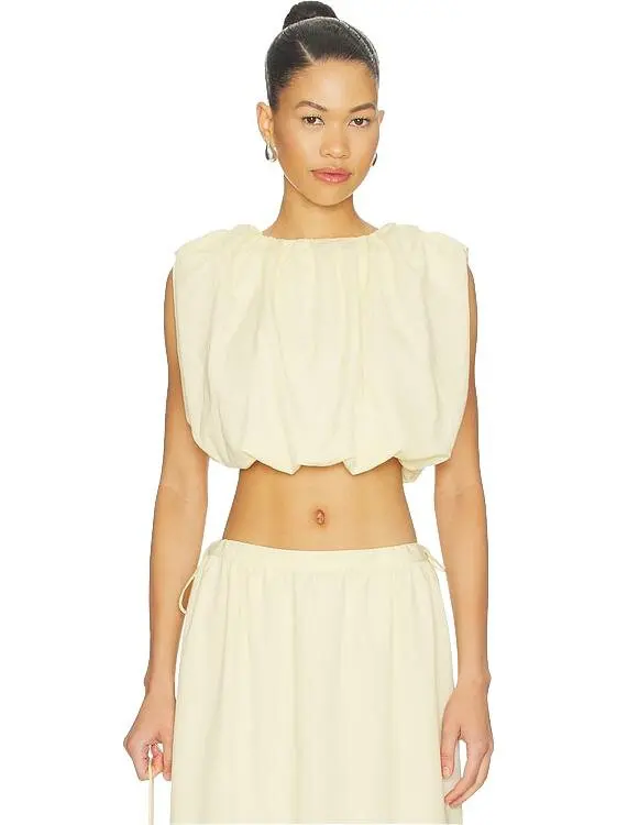 4TH & RECKLESS Tayla Bubble Top - Yellow
