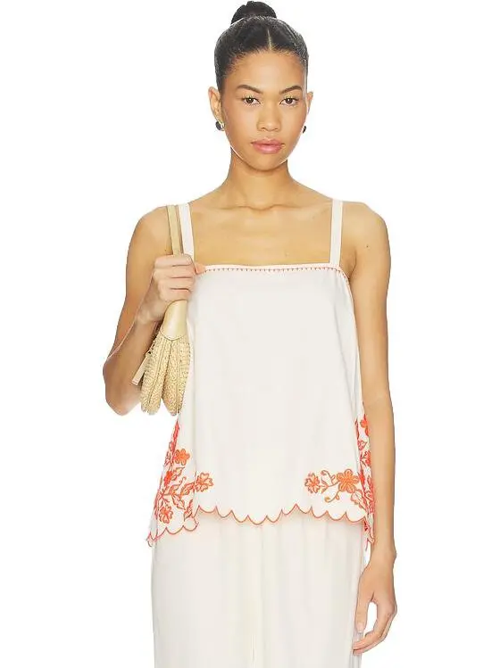 Amanda Uprichard Coraline Top - Natural Combo