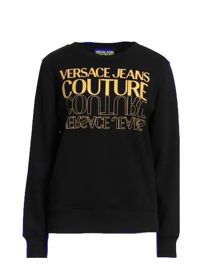 Versace Cotton Sweatshirt With Logo - Black
