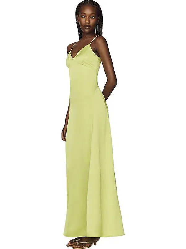 Susana Monaco V-neck Maxi Dress - Green