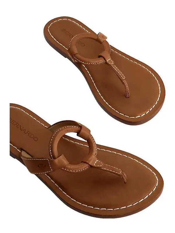 Anthropologie Bernardo Matrix Thong Slides - Brown