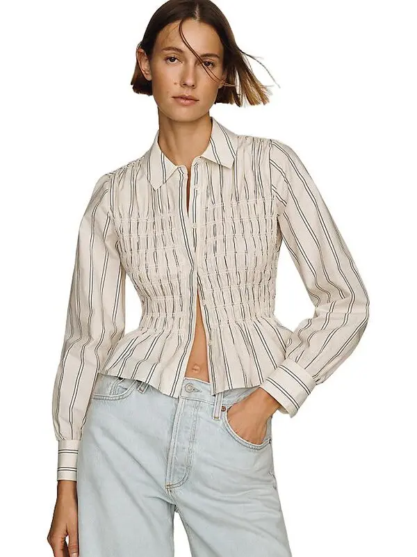 Rails Bradshaw Cotton Buttondown Shirt - Palma Stripe