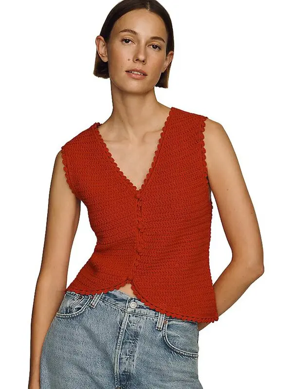 Rails Calypso Cotton Tank Top - Scarlet