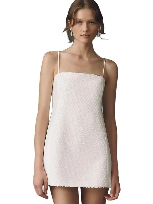 Shona Joy Eluna Panelled Mini Dress - Glisten